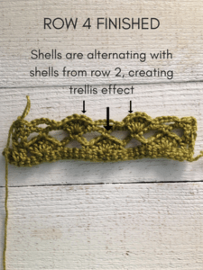 How to Crochet the Shell Trellis Stitch