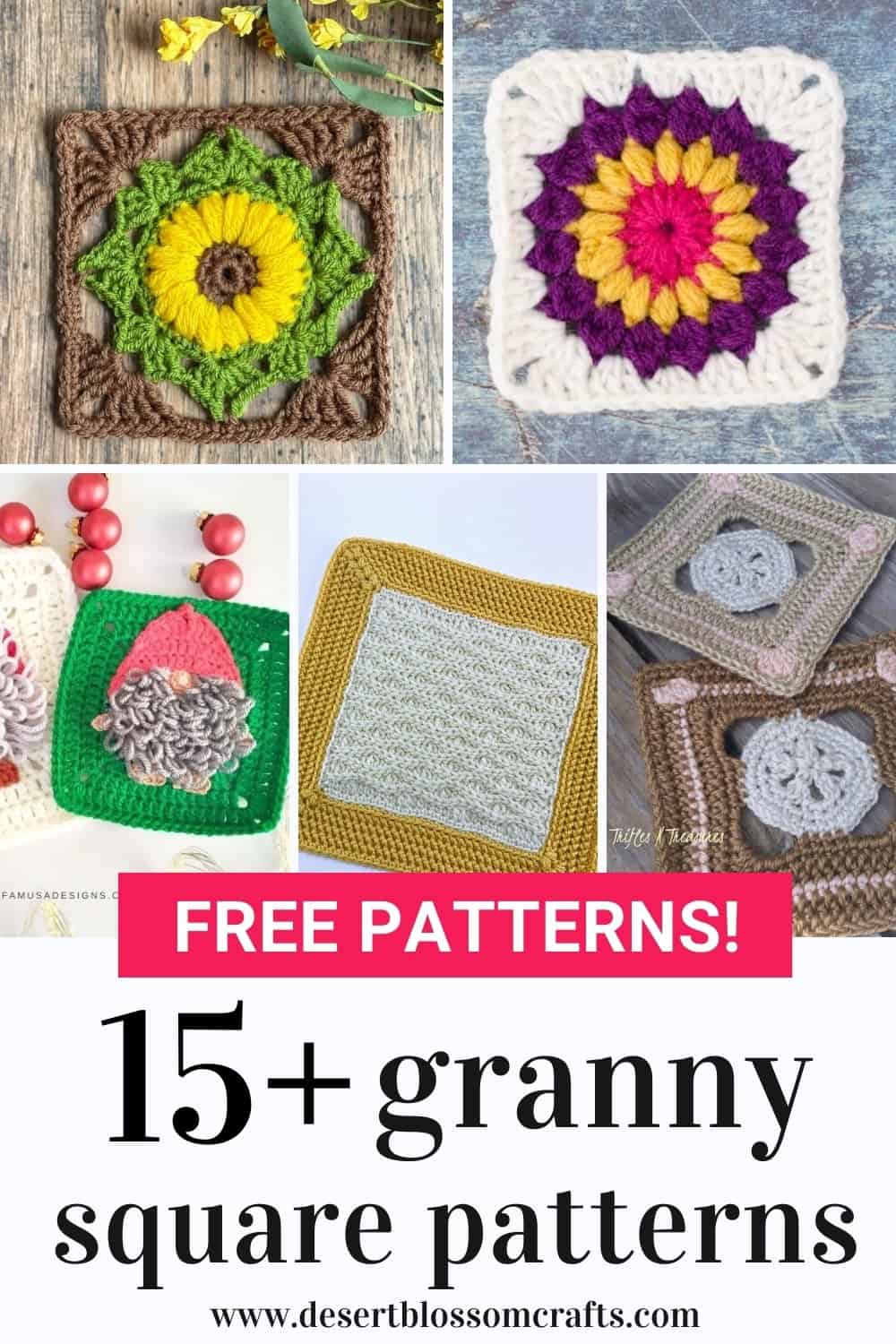 15+ Unusual Crochet Granny Square Patterns