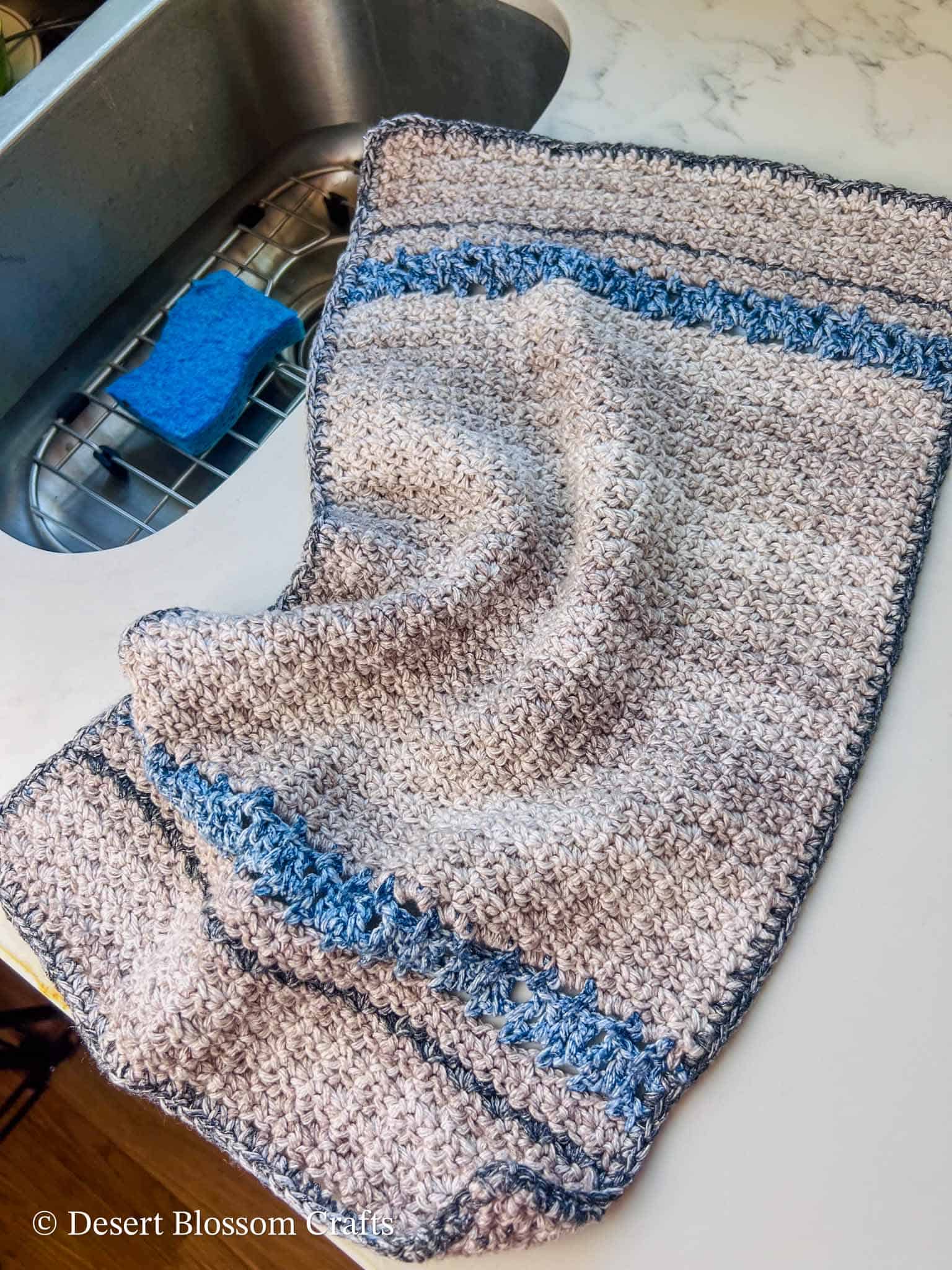 Farmhouse Dish Towel Free Crochet Pattern
